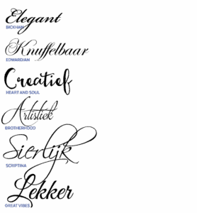 Het belang van de juiste typografie - Blauwe Nacht