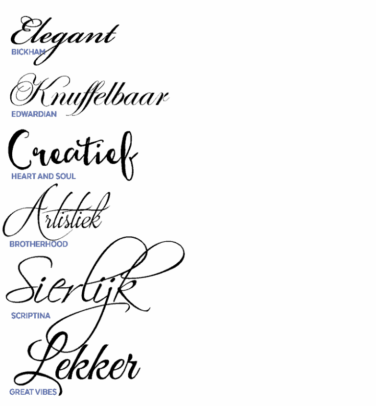 Het belang van de juiste typografie - Blauwe Nacht